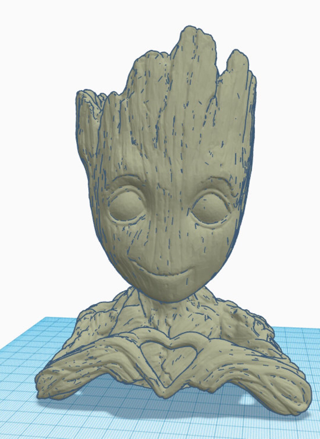 Groot Love Dish 3D STL - Etsy