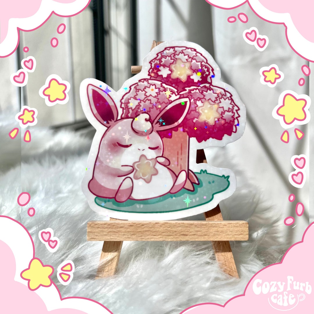 Wiggly Bunny Villager Sticker | Water Resistant Holographic Vinyl ...