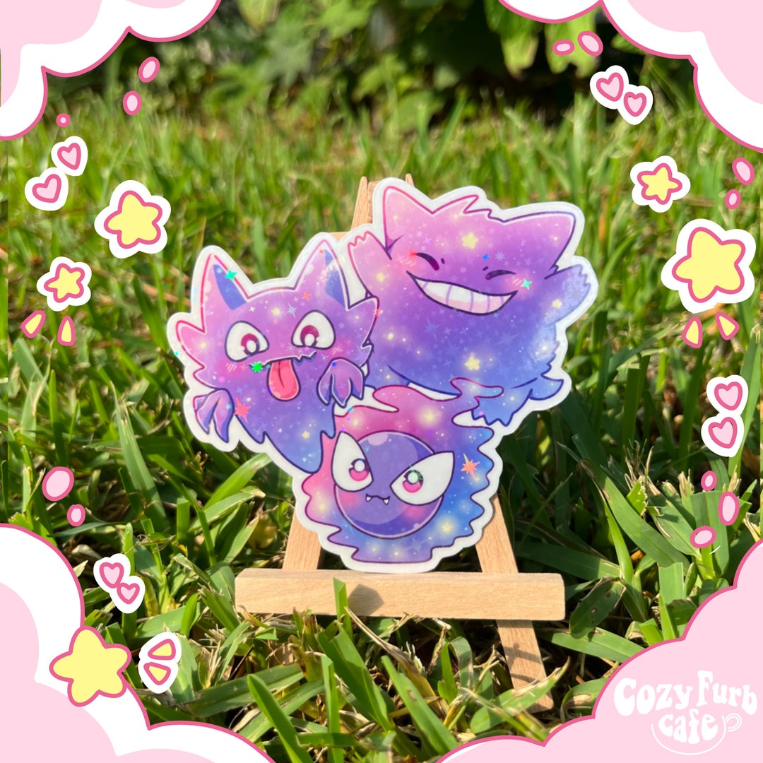 Ghostie Gang Sticker | Water Resistant Holographic Vinyl Sticker, Gift ...