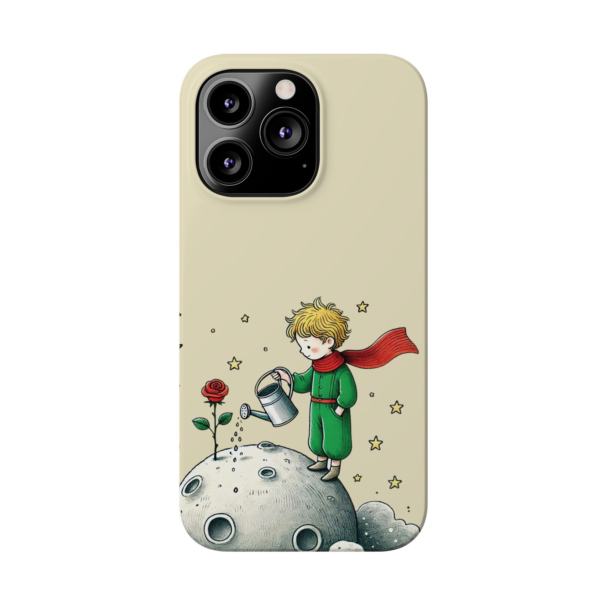 The Little Prince Le Petit Prince With His Rose iPhone Case - Cream - Etsy