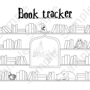 Printable Book/reading Tracker (plain Details) - Wizard / Magic Themed ...