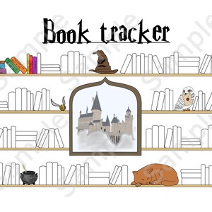 Printable Book/reading Tracker (plain Details) - Wizard / Magic Themed ...
