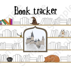 Printable Book/reading Tracker (colour Pre-filled) - Wizard / Magic ...