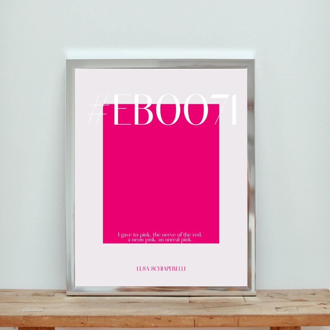 THE COLOUR SERIES Neon Pink Digital Downloadable & Printable Wall Art ...