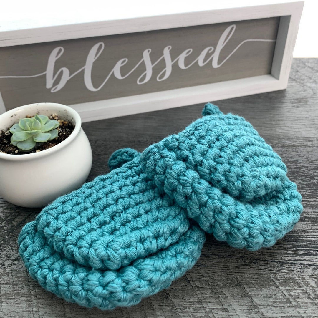 Crochet Oven Mitts| Handmade Kitchen Decor | Double Thick Oven Mitts ...
