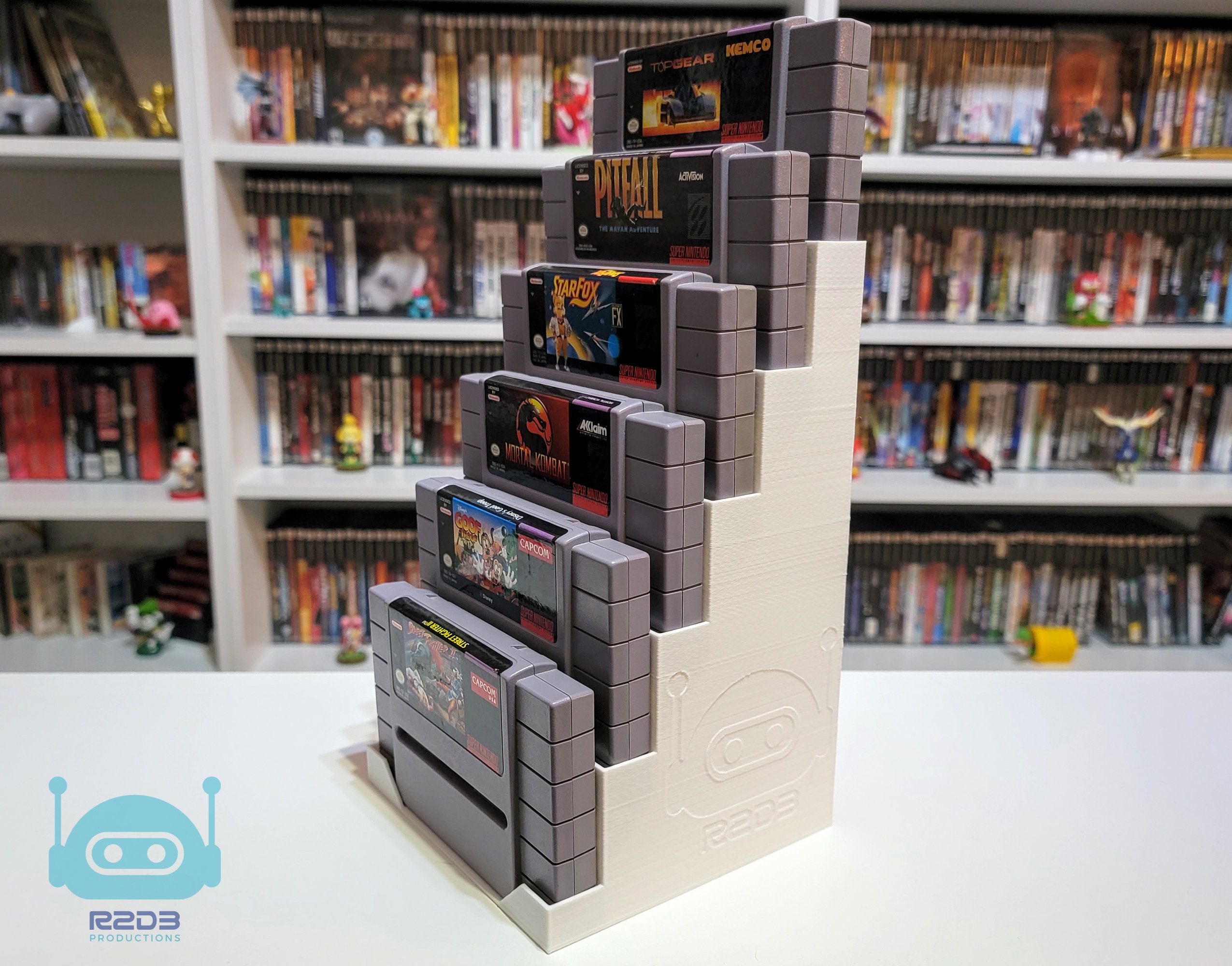 Super Nintendo SNES Game Display 1 to 16 Cartridges Etsy