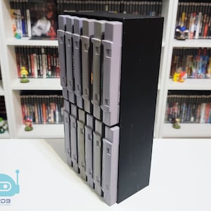 2 Rows - Rack Display for Super Nintendo Entertainment System SNES NTSC ...