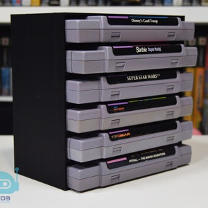 1 Row - Rack Display for Super Nintendo Entertainment System SNES NTSC ...