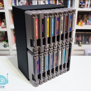 2 Rows - Rack Display for NES Nintendo Entertainment System Games ...