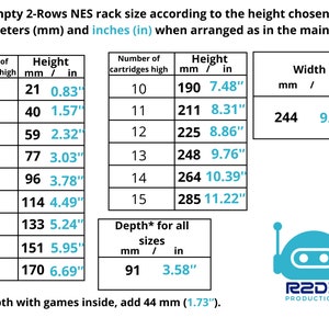 2 Rows - Rack Display for NES Nintendo Entertainment System Games ...
