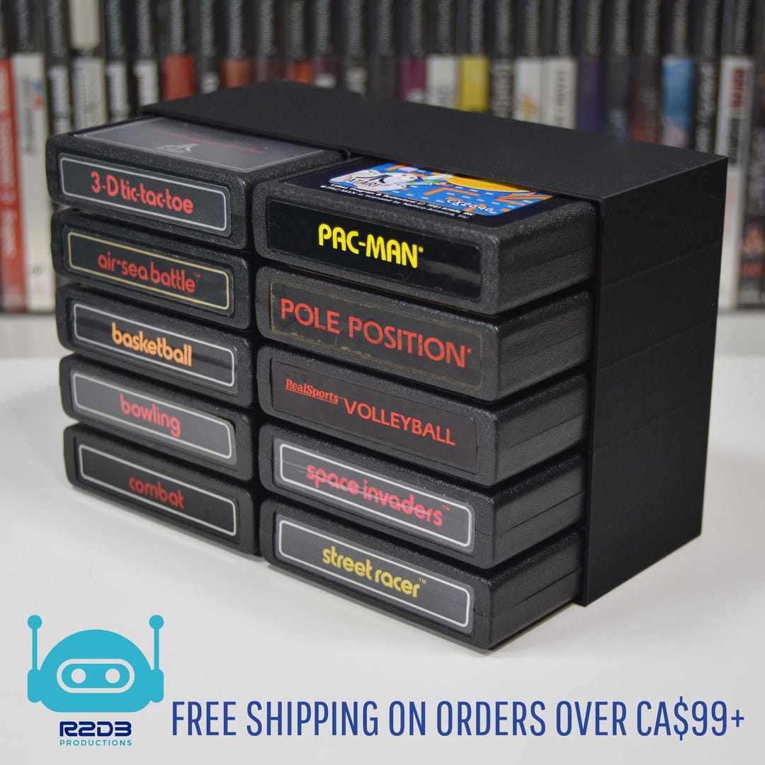 Rack Display for Atari 2600 Games (2 to 36 Cartridges) - Etsy