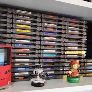 2 Rows - Rack Display for NES Nintendo Entertainment System Games ...