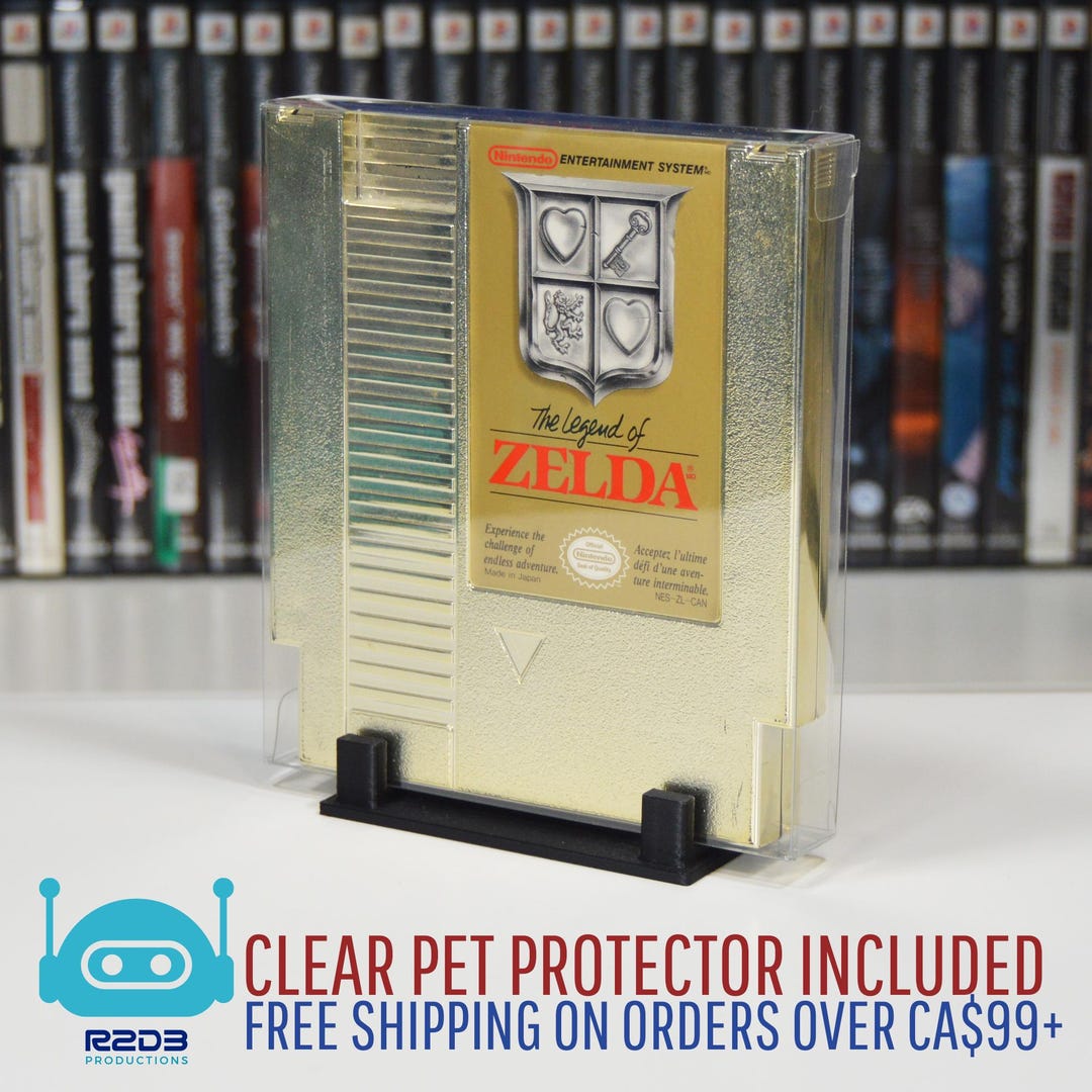 Nintendo NES Single Game With PET Protector Display Stand - Etsy