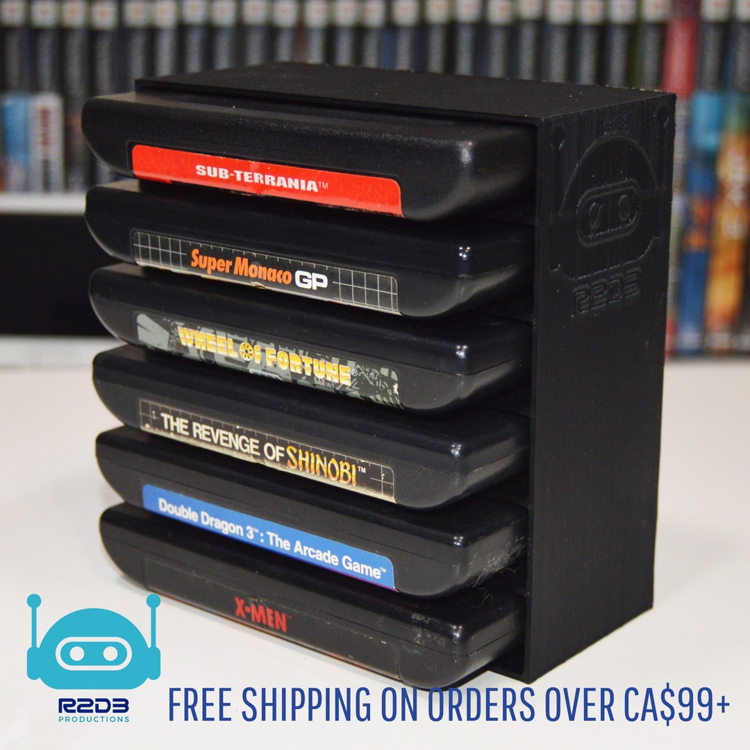 1 Row SEGA Genesis / Megadrive GEN MD Rack Display 1 to 14 Cartridges ...