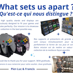 2 Rows - Rack Display for NES Nintendo Entertainment System Games ...