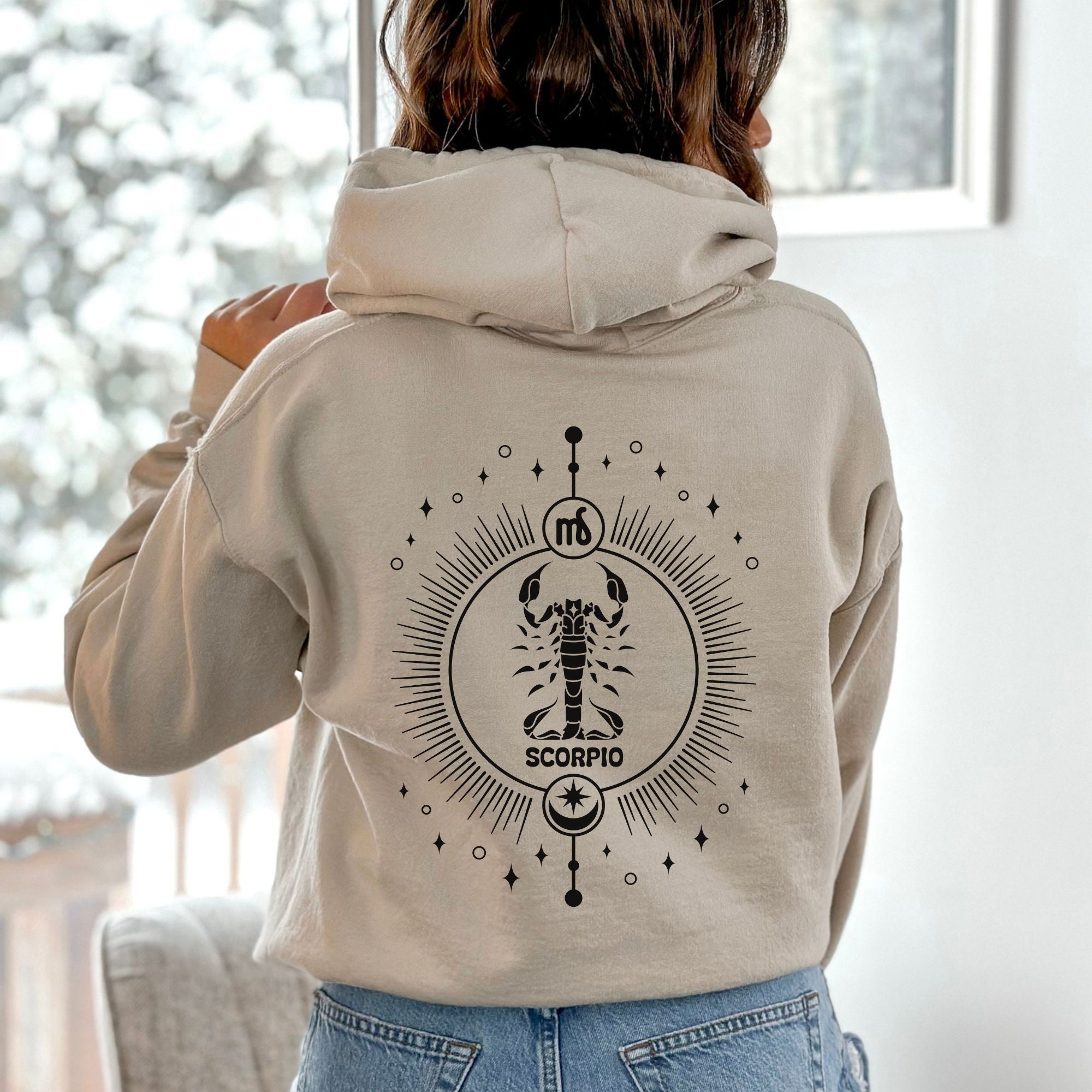 Scorpio Hoodie: Zodiac Sign Astrology Sweatshirt - Etsy