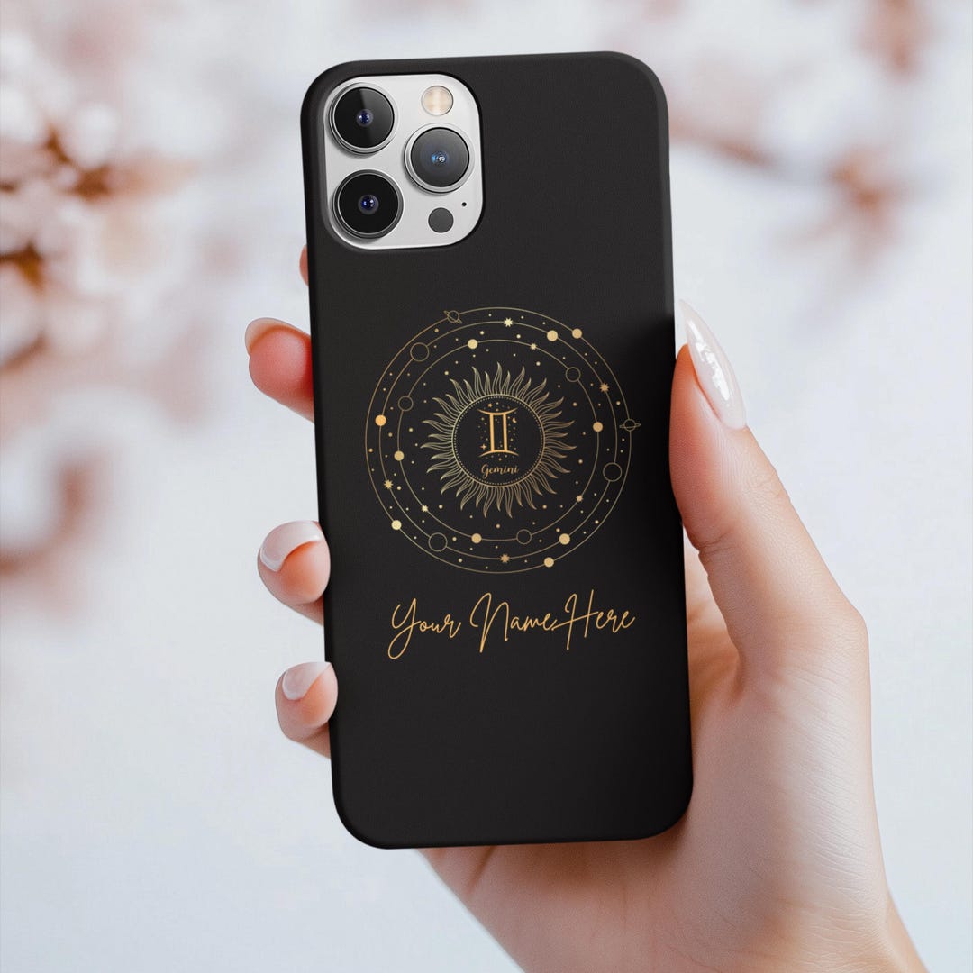 Personalized Gemini Zodiac Phone Case: Celestial Star Chart - Etsy