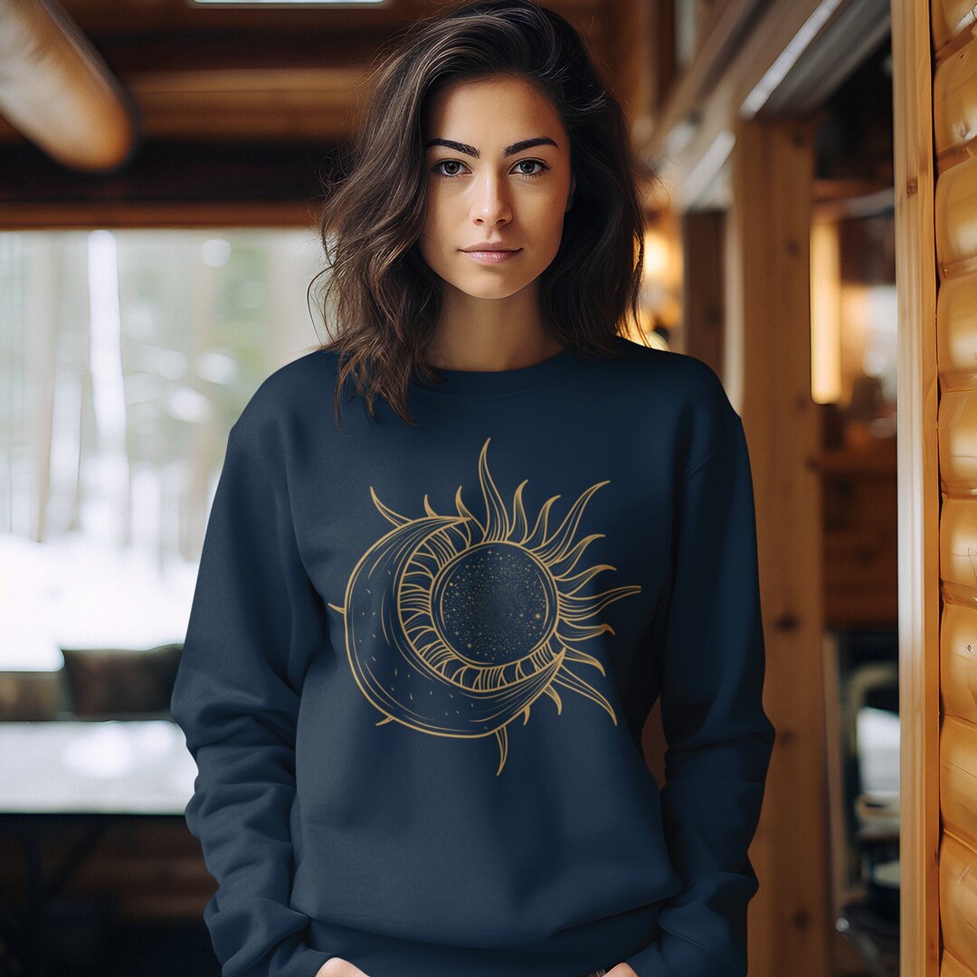 Comfort Colors Vintage Moon Sweatshirt Celestial Sweatshirt Sun and ...