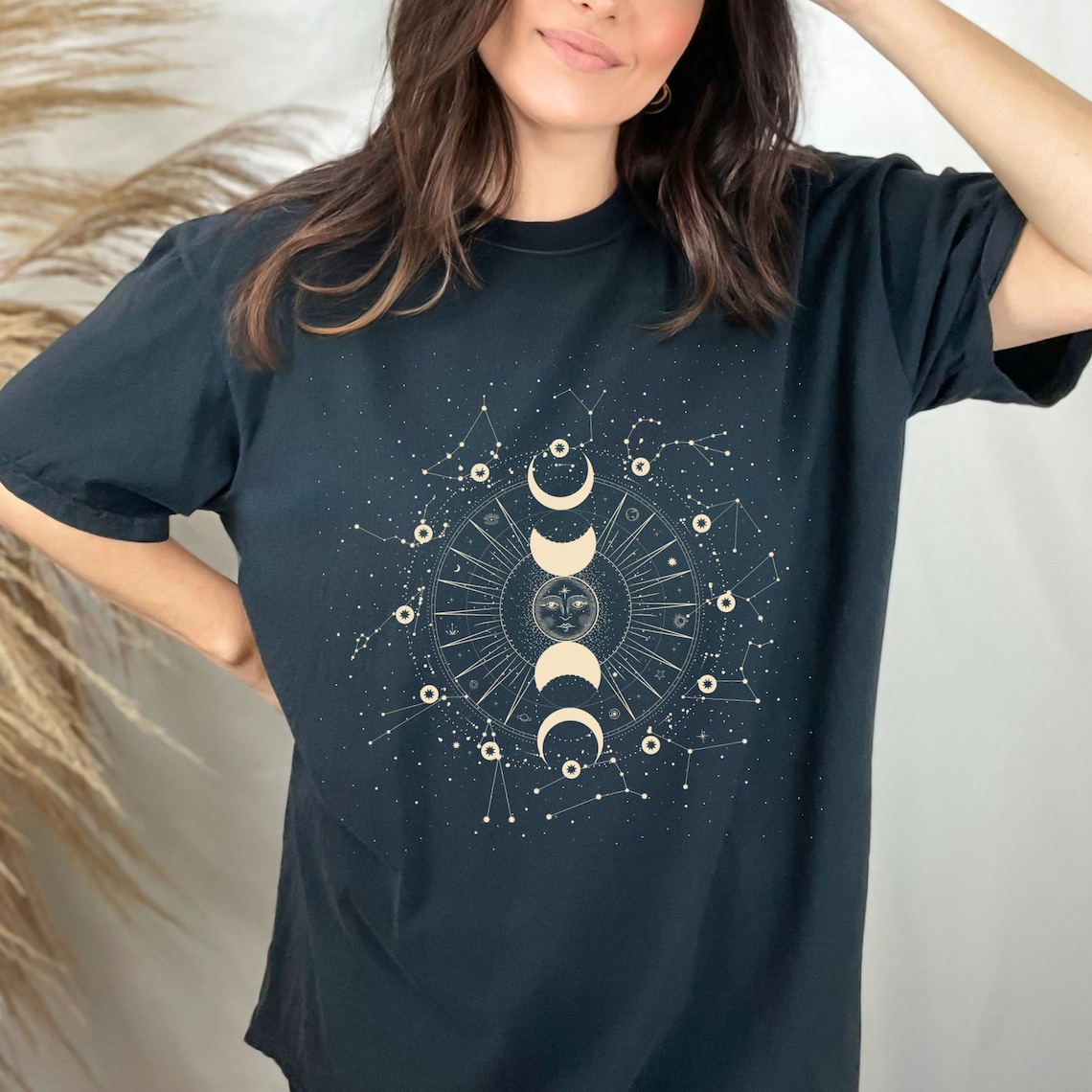 Celestial Shirt Moon Shirts, Moon Phase Astrology Astronomy, Moon Lover ...