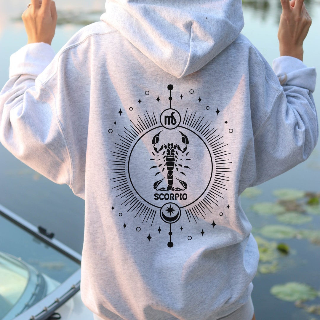 Scorpio Hoodie: Zodiac Sign Astrology Sweatshirt - Etsy