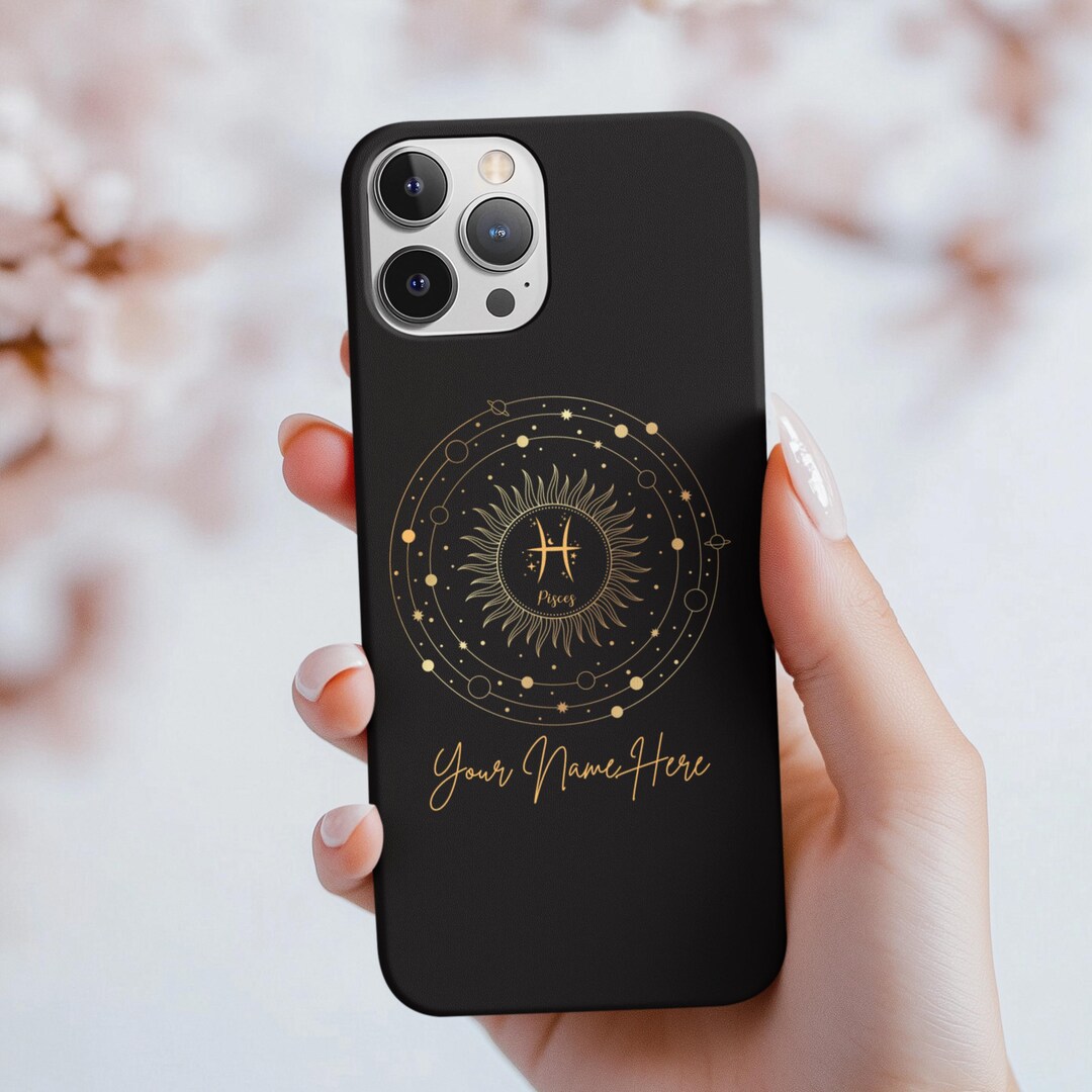 Personalized Pisces Zodiac Phone Case: Celestial Star Chart - Etsy