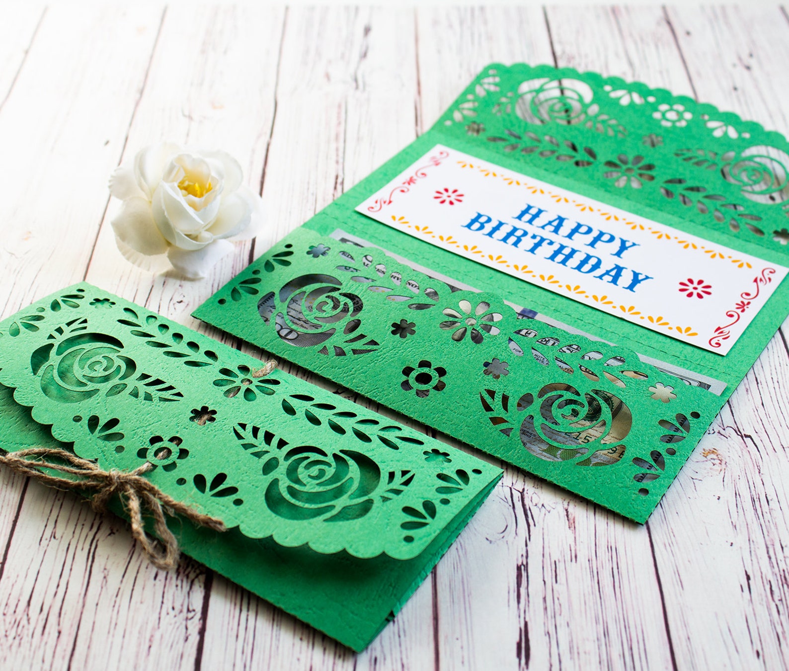Roses Money Envelope Template Svg, Wedding Mexican Fiesta Gift ...
