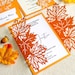 Maple Leaf Invitation SVG, Autumn Wedding Invitation Set, Wedding Envelope, RSVP, Place Card ...