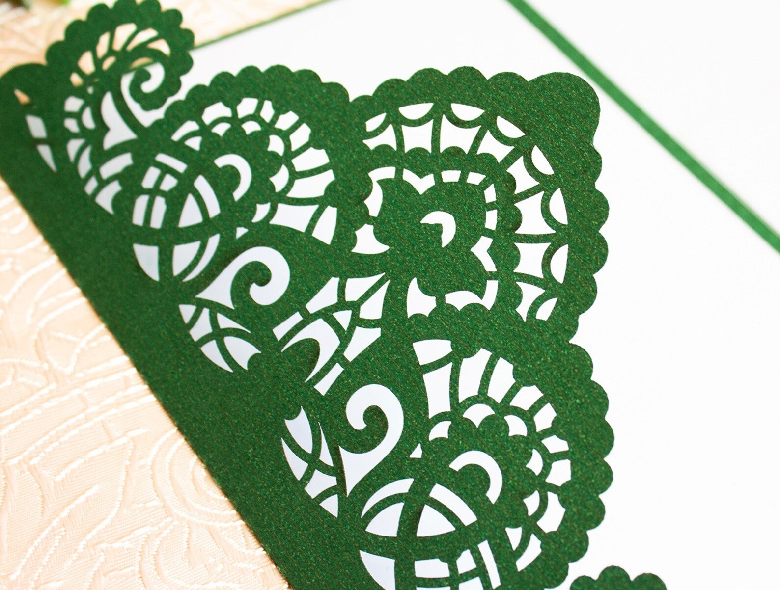 Wedding Lace Invitation Svg Trifold 5x7 Pocket Envelope Etsy
