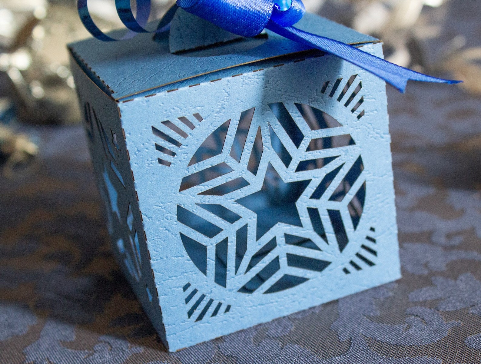 Stars Gift Box Svg Wedding Box Svg Gift Box Template Candy - Etsy