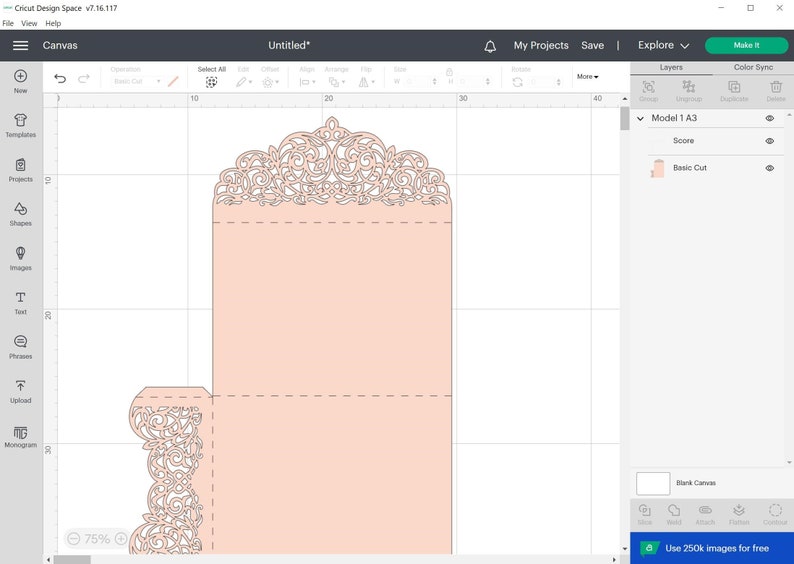 Wedding Trifold Invitation SVG, 5x7 Invitation Envelope Template, Laser ...