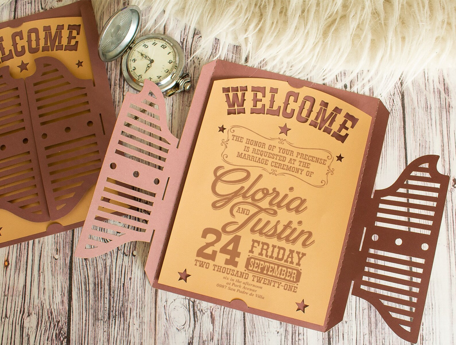Saloon Wedding Invitation Svg Western Country Party Style - Etsy