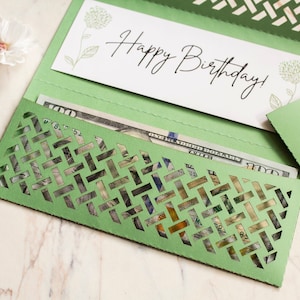 Money Cash Envelope Svg, Braided Gift Thanksgiving Envelope Template ...