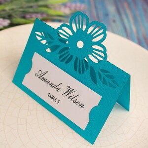 Place Card Template SVG, Flower Wedding Place Card, Thanksgiving Card ...