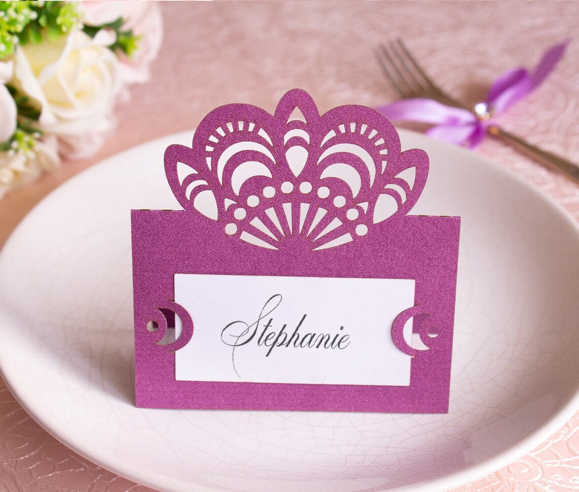 Place Card Template Svg Wedding Escort Cart Thanksgiving - Etsy