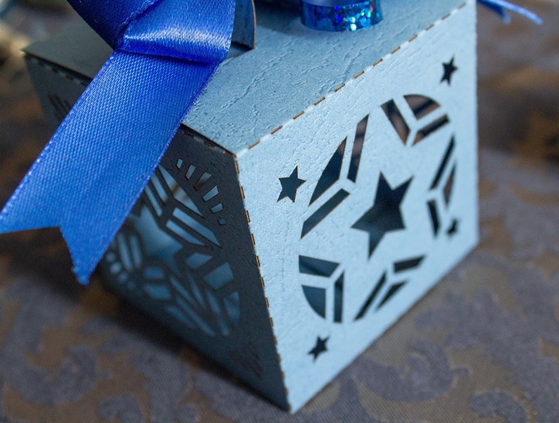 Stars Gift Box Svg Wedding Box Svg Gift Box Template Candy - Etsy