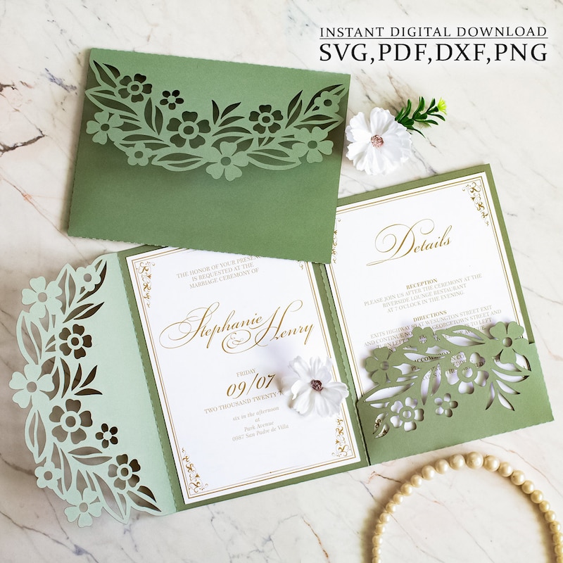 Invitation Svg - Etsy