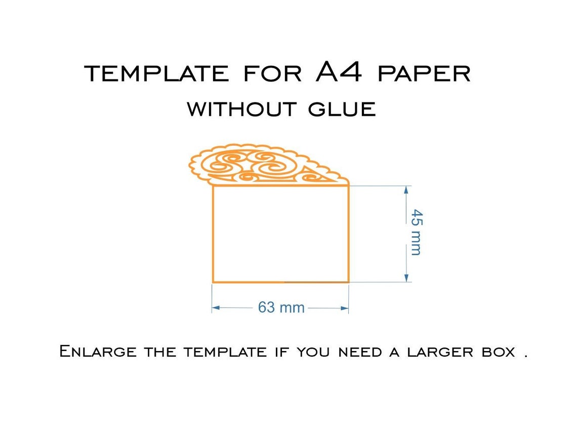 Gift Box Svg Candy Gift Box Template Heart Favor Box - Etsy