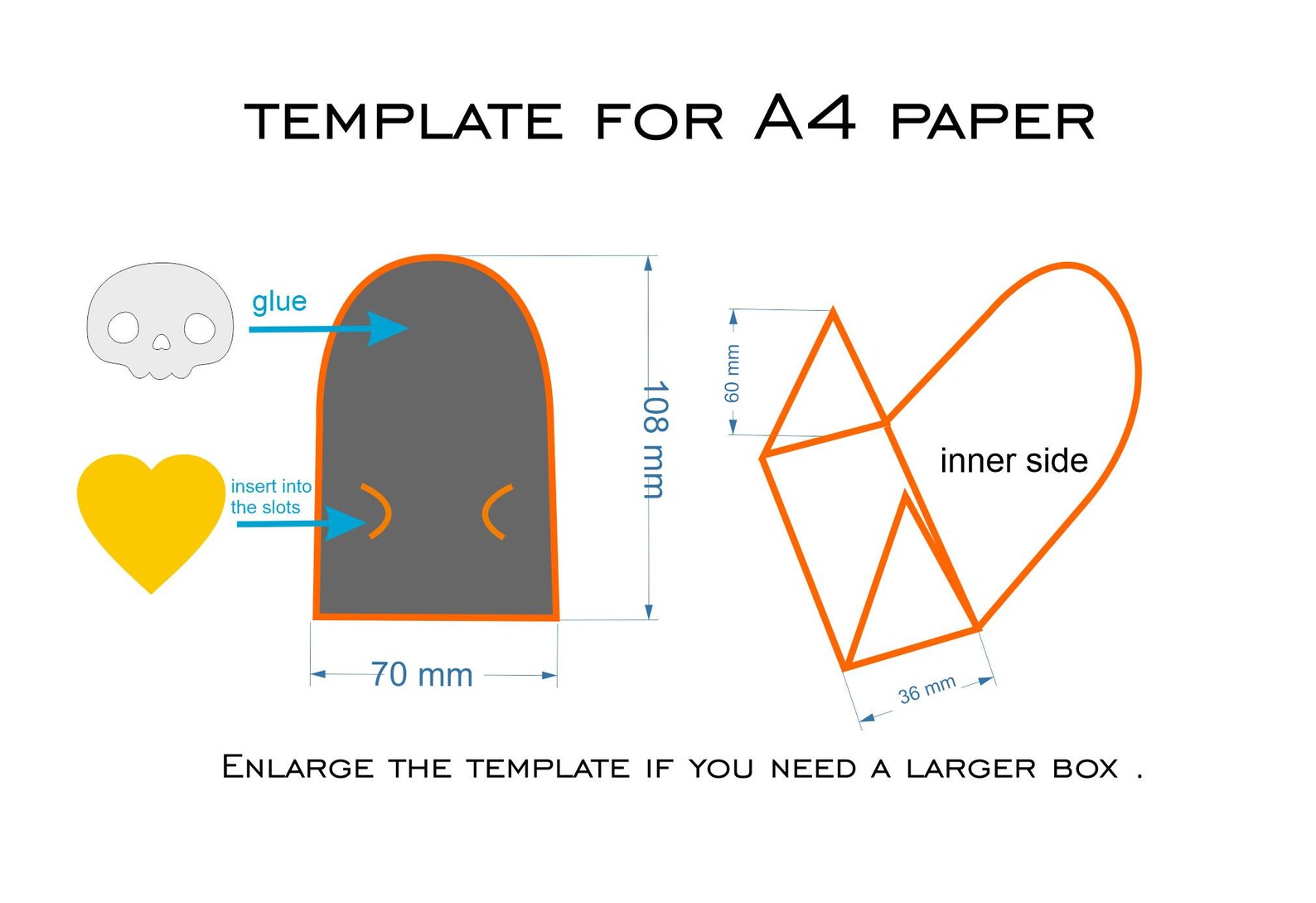 Halloween Ghost Box Svg Skull Candy Gift Box Template for - Etsy