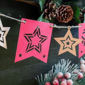 Bunting Banner, Flags Stars Template Banner, Christmas Decor, Birthday ...
