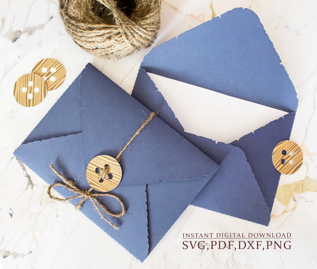 Classic Vintage 5x7 Envelope SVG, Wedding Retro Gift Envelope Template ...