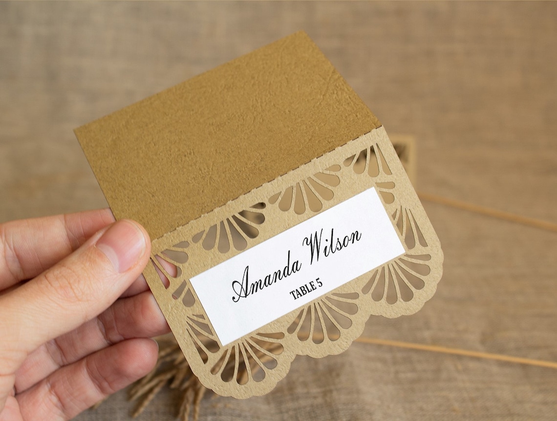 Place Card Template SVG Wedding Place Card Thanksgiving - Etsy