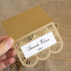 Place Card Template SVG, Wedding Place Card, Thanksgiving Card, Laser ...