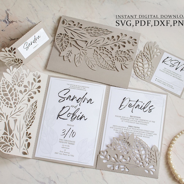 Cricut Invitation - Etsy