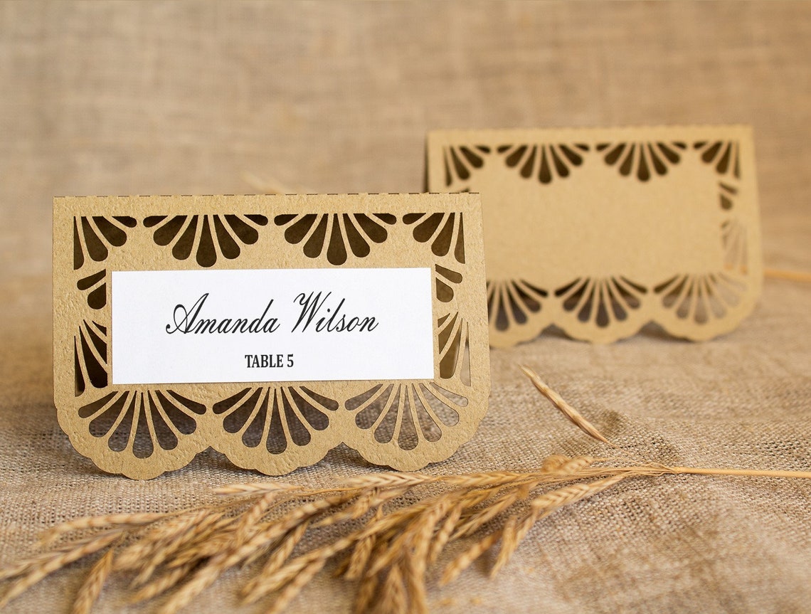 Place Card Template SVG Wedding Place Card Thanksgiving - Etsy