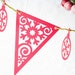 Bunting Banner Flags Snowflakes Template Banner Christmas - Etsy