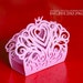 Gift Box Template, Crown Box Svg, Wedding Heart Box Template, Candy Box ...