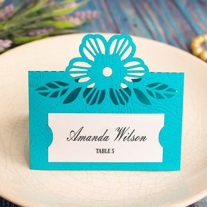 Place Card Template SVG, Flower Wedding Place Card, Thanksgiving Card ...