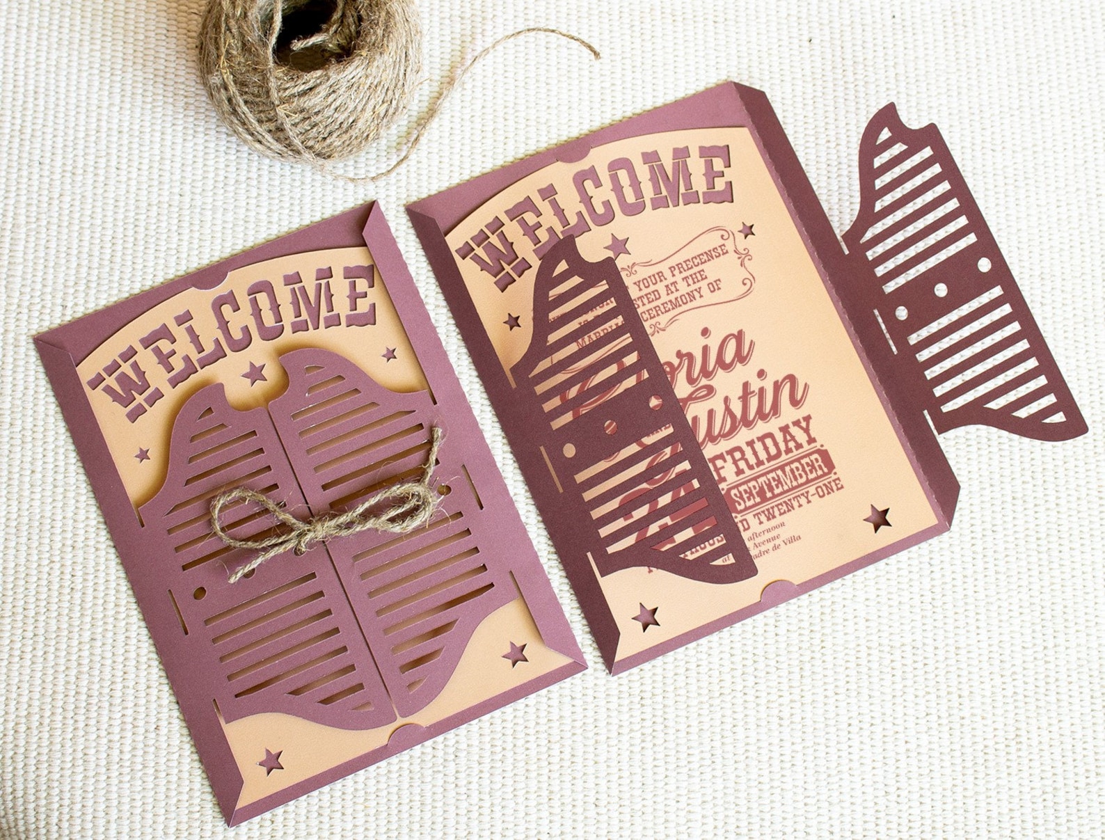 Saloon Wedding Invitation Svg Western Country Party Style - Etsy