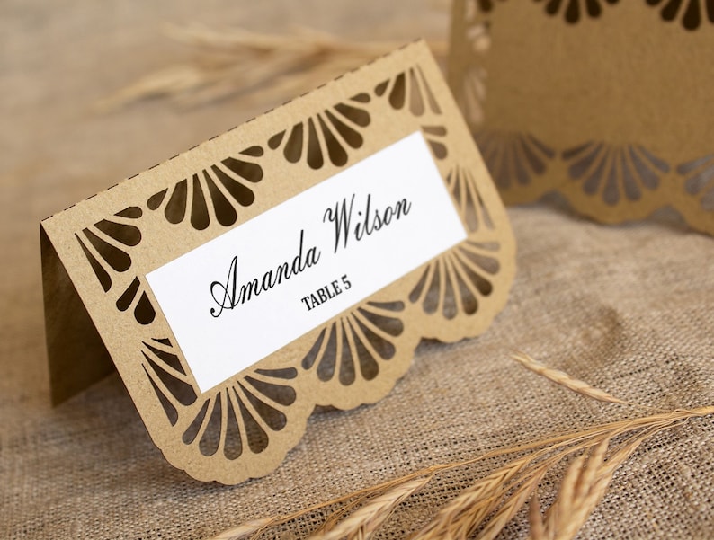 Place Card Template SVG Wedding Place Card Thanksgiving - Etsy