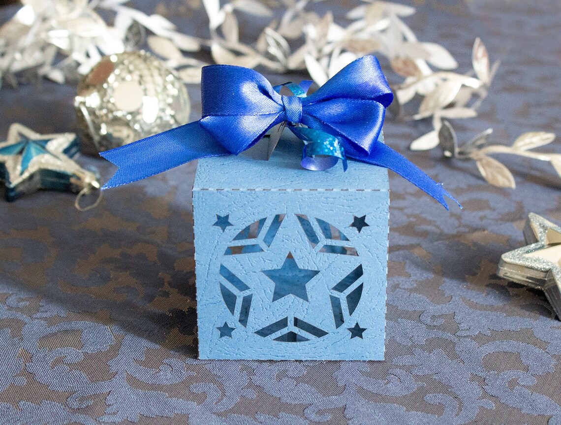 Stars Gift Box Svg Wedding Box Svg Gift Box Template Candy - Etsy